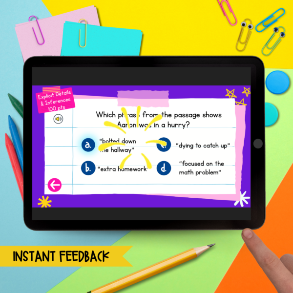 Jeopardy Style 5th Grade Fiction Reading Comprehension Review | MagiCore