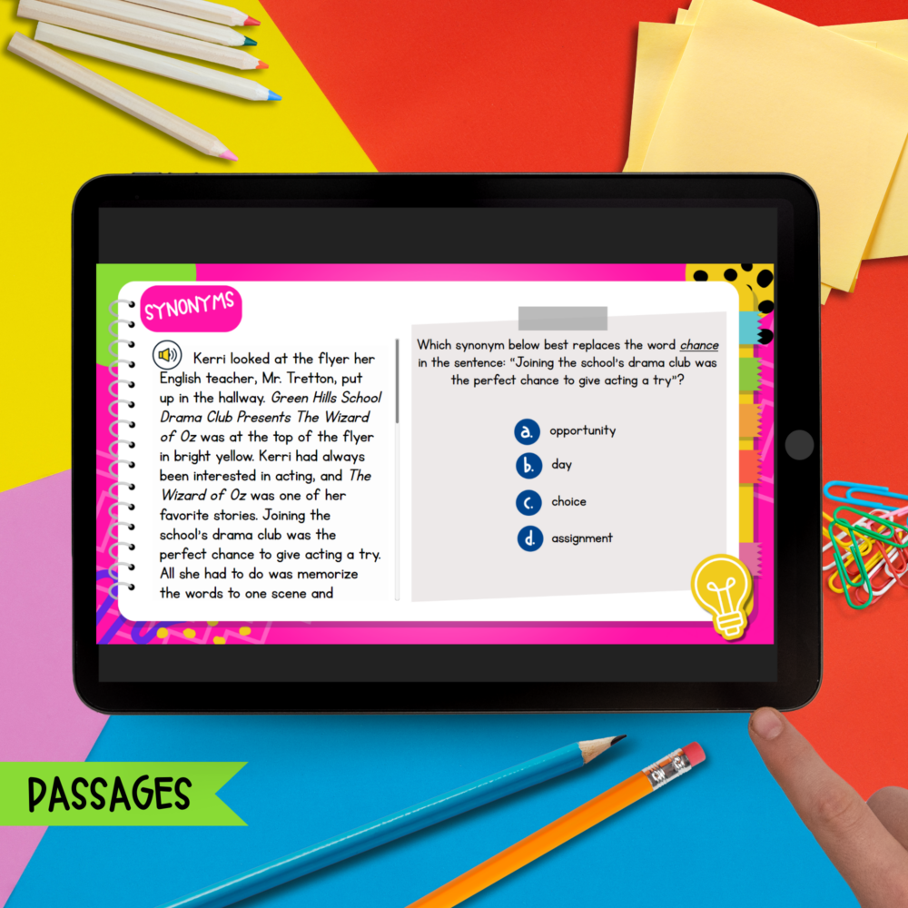 Jeopardy Vocabulary Reading Comprehension Review Quiz Game | MagiCore